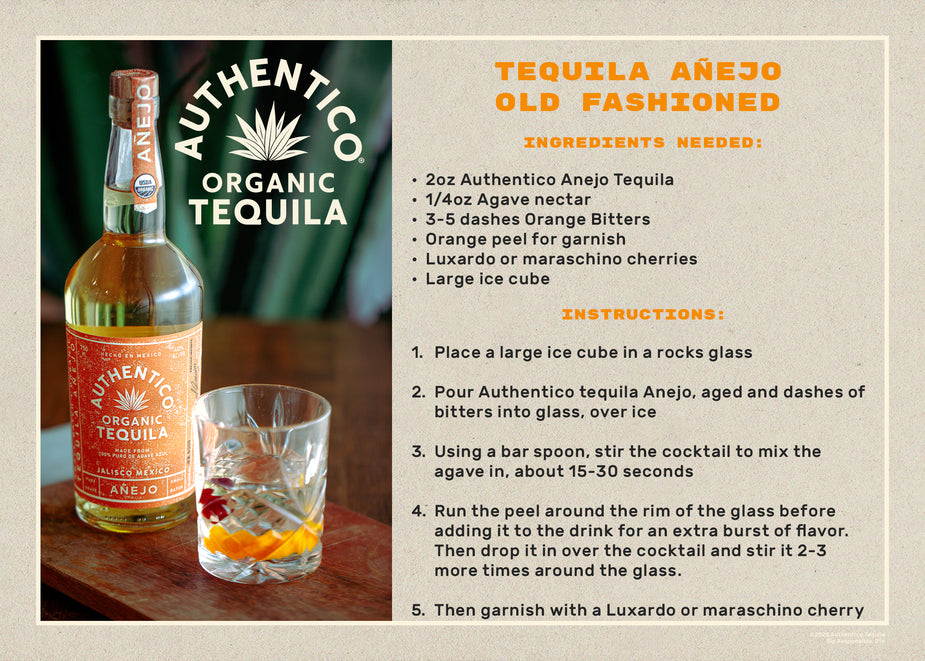 Añejo Old Fashioned – Authentico Tequila